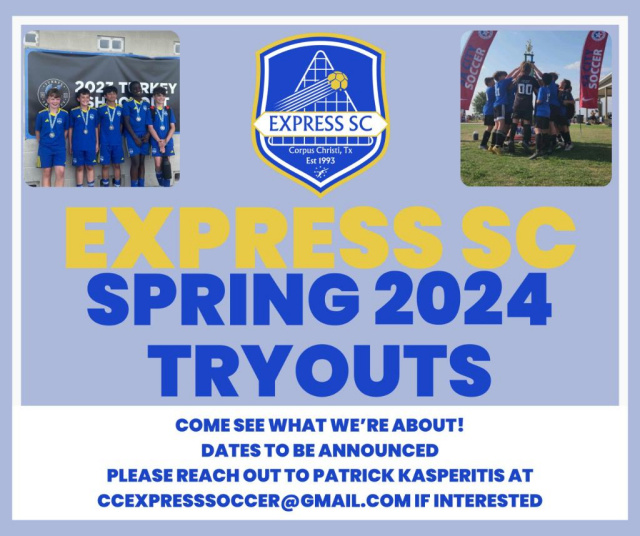 Remember to follow our Express Soccer Facebook Page: